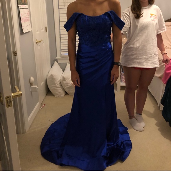 Dresses | New Hebeos Royal Blue Prom Dress | Poshmark